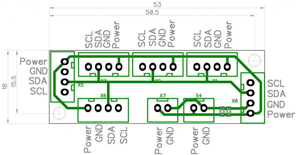 The I2CHUB_V1 module - an I2C bus interfaces splitter - IoT-devices ...
