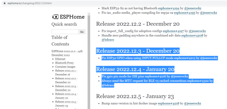Технічна нотатка щодо виправлень у прошивці ESPHome для ESP32 стосовно режимів налаштувань GPIO ...