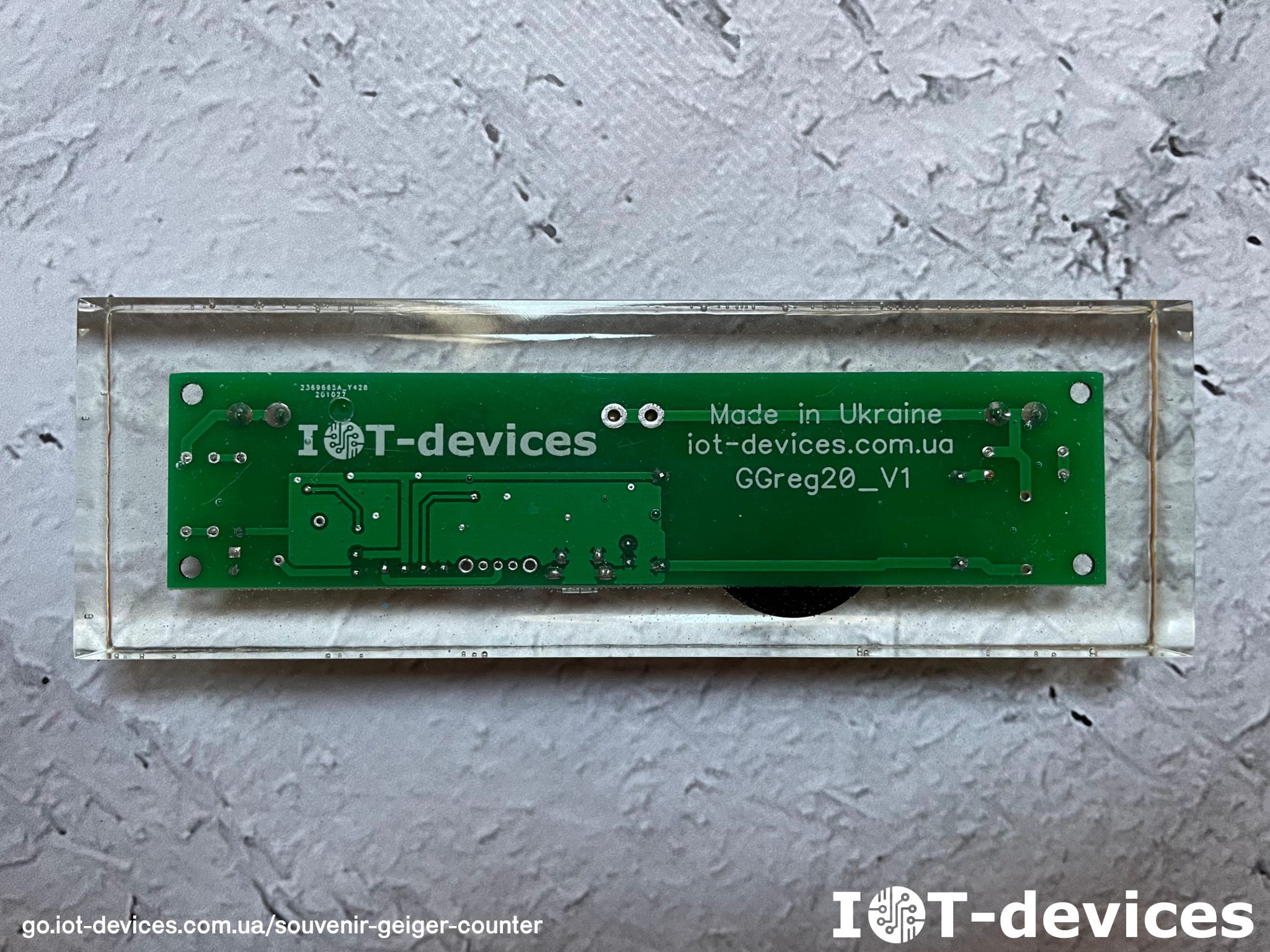 GGreg20_ES - souvenir Geiger counter - IoT-devices, LLC - Electronics manufacturer for IoT