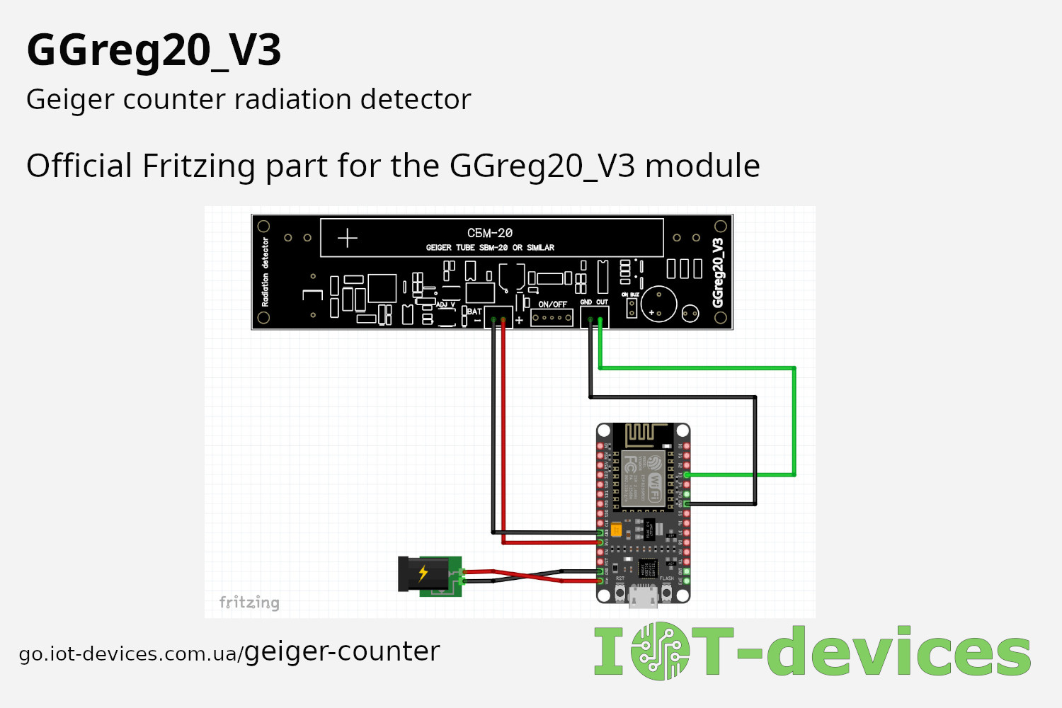 Official Fritzing part for the GGreg20_V3 Geiger counter module - IoT ...
